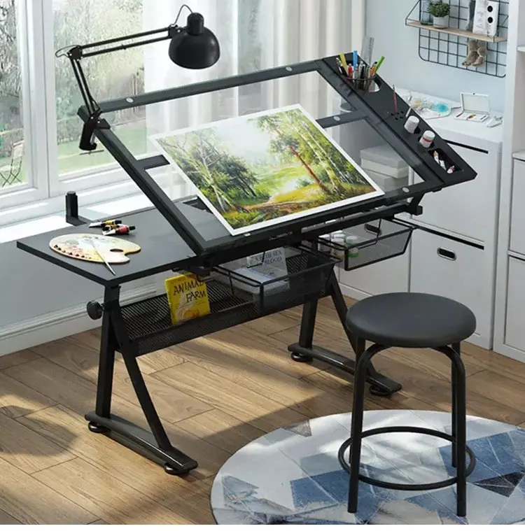 ZOIFUN A1 Drafting Table - Adjustable & Durable School Furniture