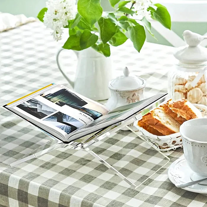 Acrylic Book Weight - Durable Clear Holder for Reading