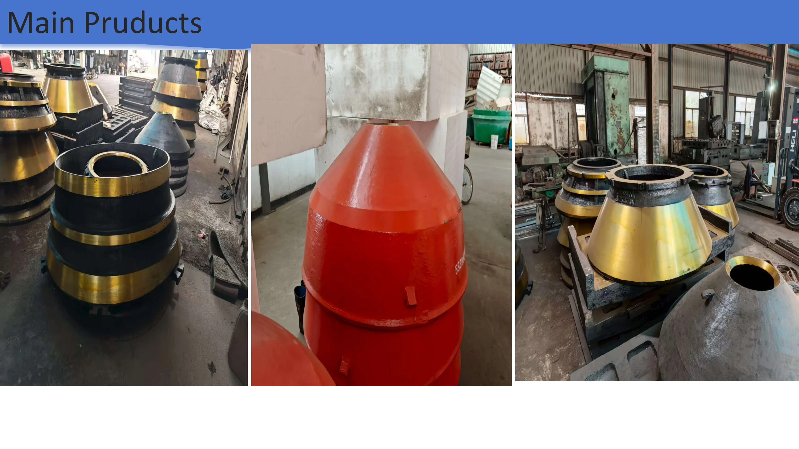 XCT Brand Cast Steel Counterweight for Hp Cone Crusher Spare Part Iron ...