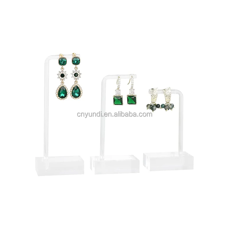 Transparent Acrylic Jewelry Display T Bar Earring Stands And Displays ...