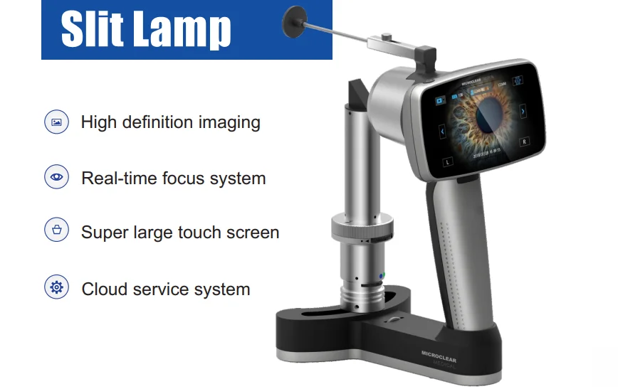 Ophathmatic Equipment Digital Hand-held Slit Lamp Portable Eye Slit ...