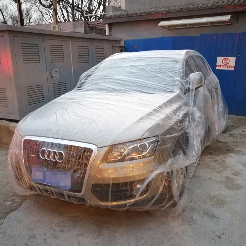 Custom Transparent Disposable Car Covers - Dustproof