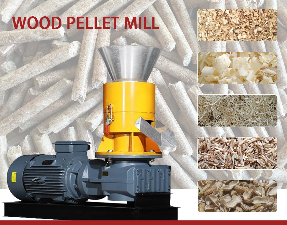 Industrial Wood Sawdust Wood Pelleting Pelletmill Machine Model 260 ...
