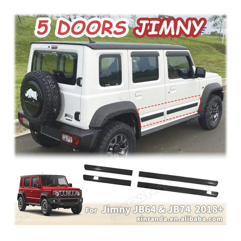 For Suzuki Jimny Body Side Mouldings for Suzuki XL JIMNY 5 Door JC74 2023 2024 Door 4PCS Kit ...