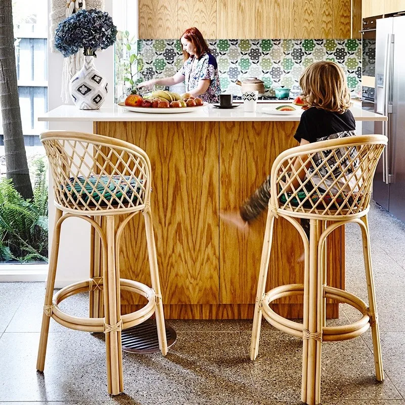 Dreamhause Creative Rattan Bar Chair Japanese High Seat| Alibaba.com