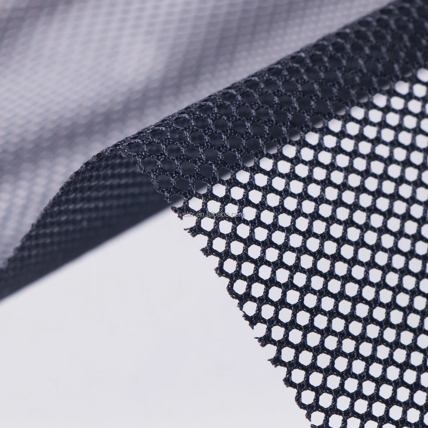 100% Polyester 75d Hexagonal Hard Tulle Mesh Net Fabric For Bag Lining ...