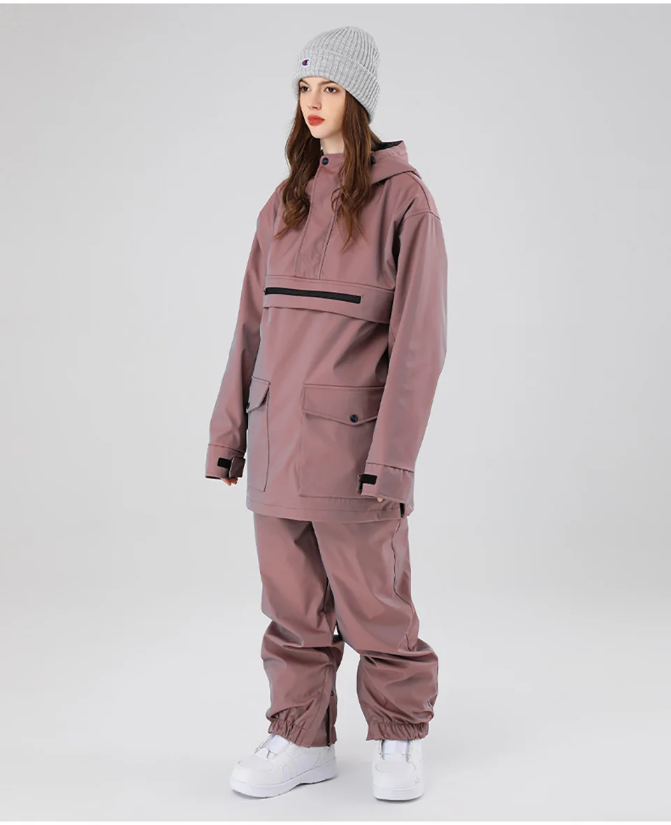 Reflective Ski Suit Men Women Winter Warm Windproof Waterproof ...