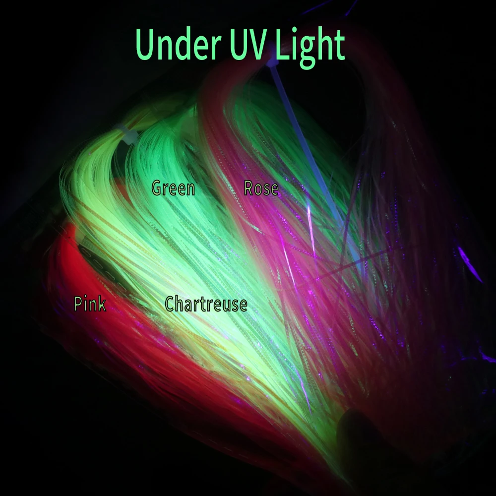 Rainbow Fish Skin Corrugated Flash Strands - Gliss Glow