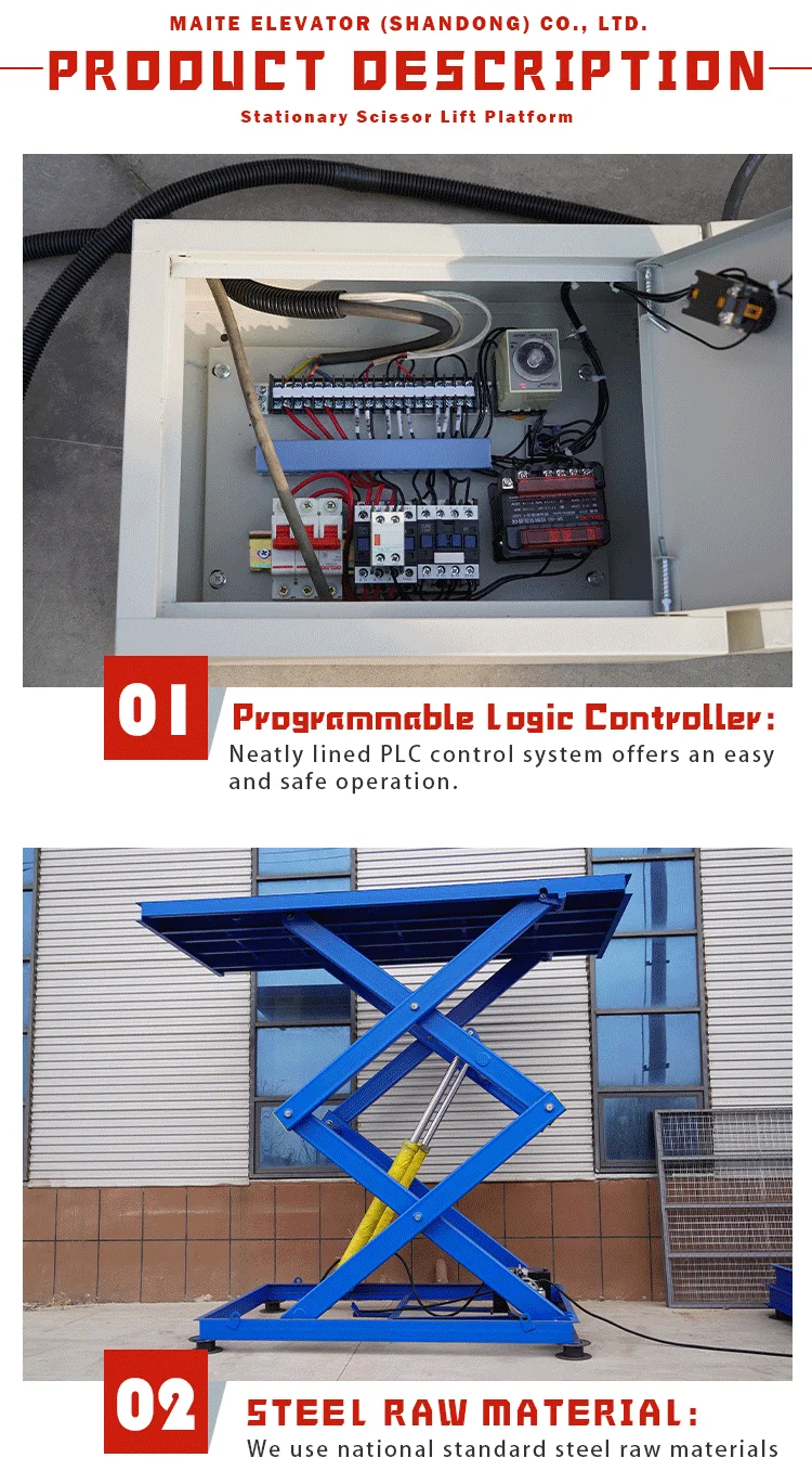 Factory Electric Hydraulic Stationary Car Lift Table Loading Dock For ...