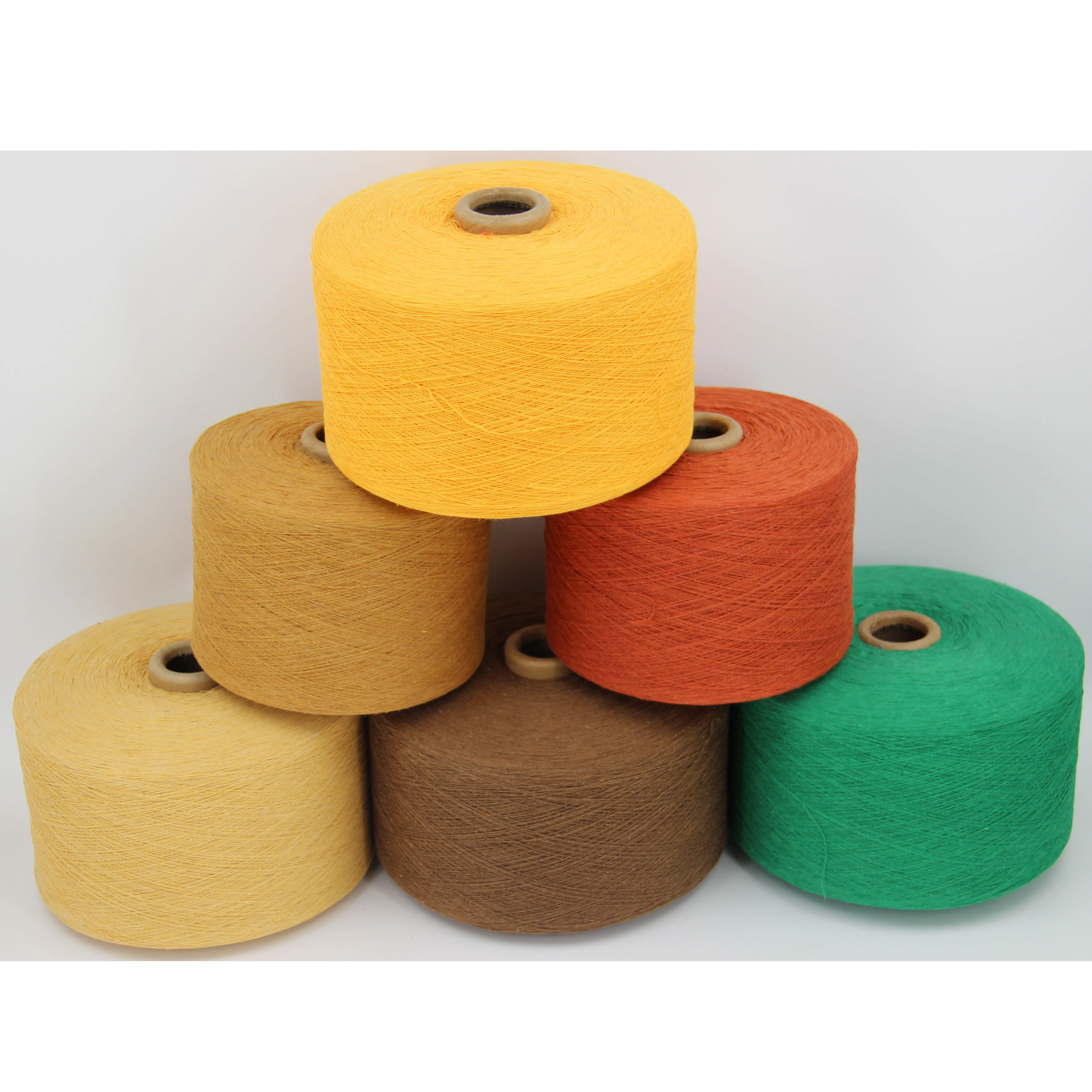 65/35 Ne 16 Raw White Yarn Oe Recycled Yarn For Knitting And Weaving ...