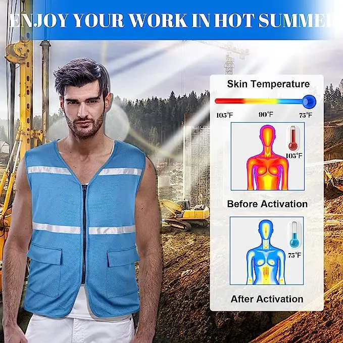 Evaporative Cooling Vest - Ultimate Relief for Men & Women