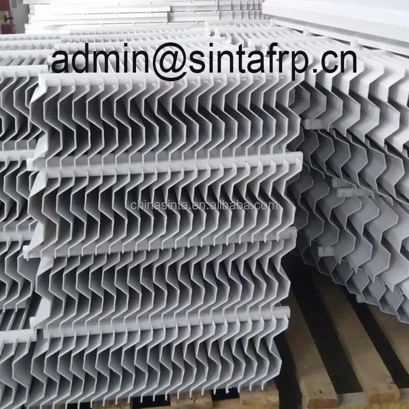 Pp Pvc Plate Drift Eliminator Demister Pad Closed Vane Cooling Tower ...