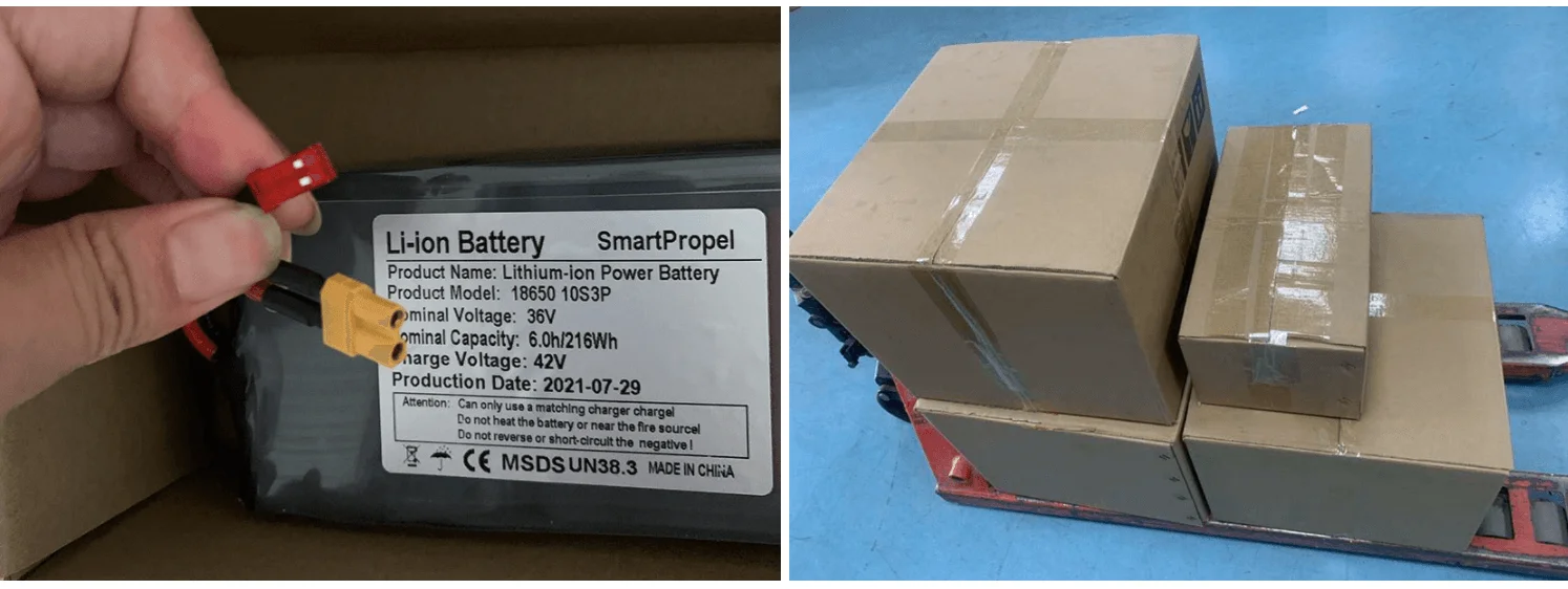 SmartPropel 36V Lithium Battery for Electric Scooters - 6Ah, 7.8Ah, 10 ...