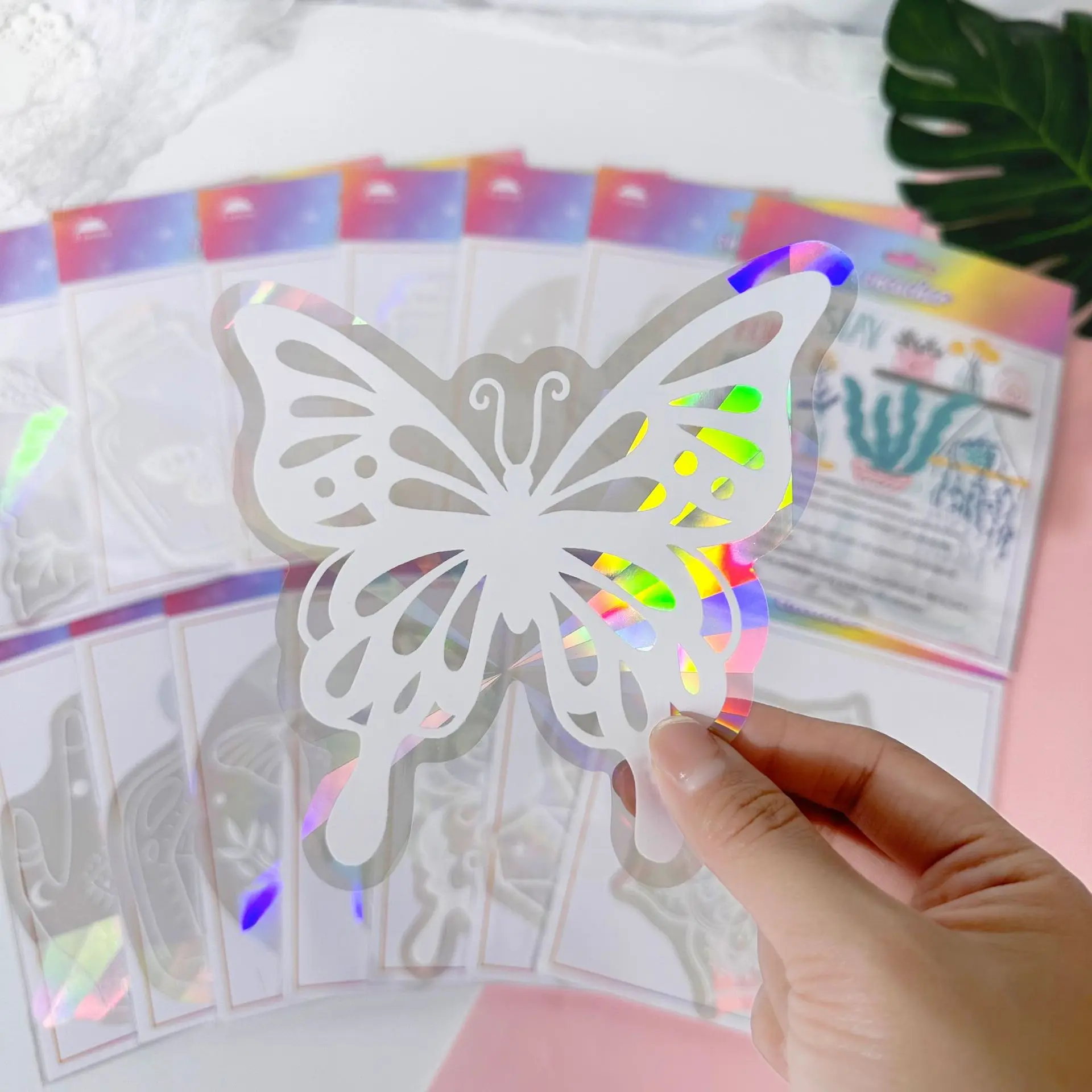 Suncatcher Rainbow Prism Window 3D Stickers Custom Home Bedroom Glass ...