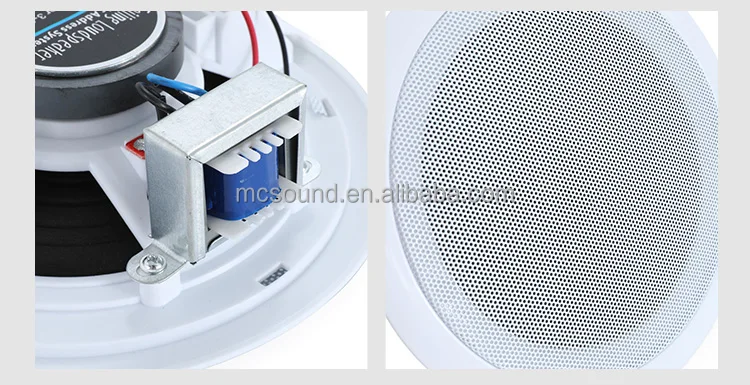 Ceiling Speaker - 100V 6W Public Address System by MCSOUND