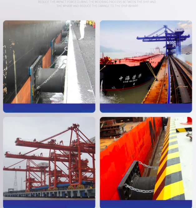 D-fender Moulded Nature Rubber for Wharf Ship Protection