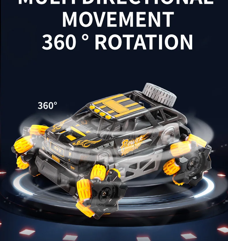 Zille 8-wheel Remote Control Stunt Vehicle Rc Stunt Drift Spray Vehicle ...