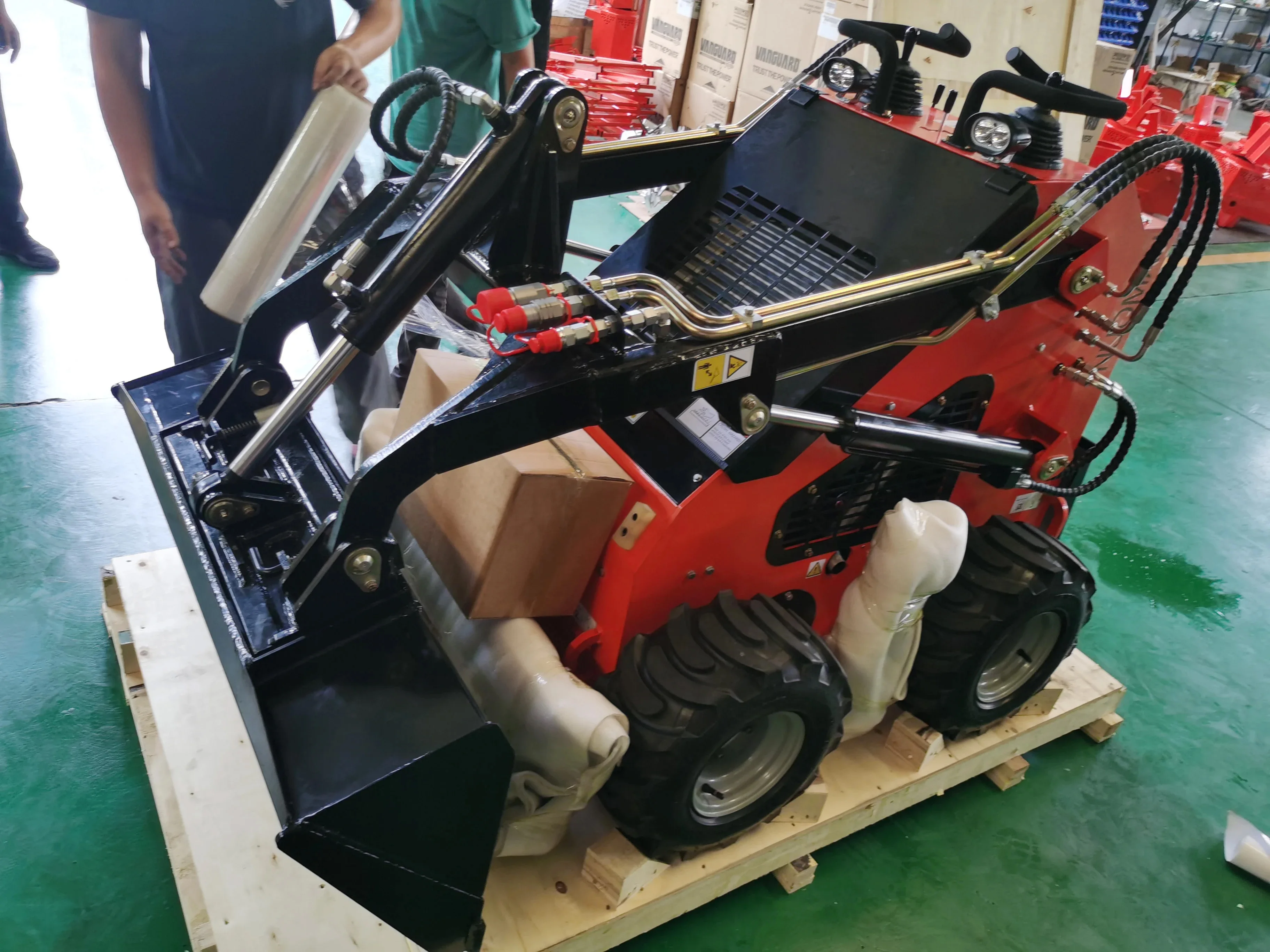 Cheap CE Mini Front End Loaders - 4 Wheel Electric Loaders