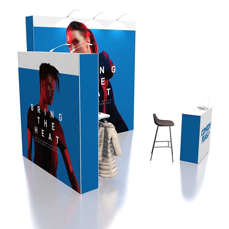 L Shape 4x4 Seg Modular Portable Exhibition Booth Trade Show Display ...