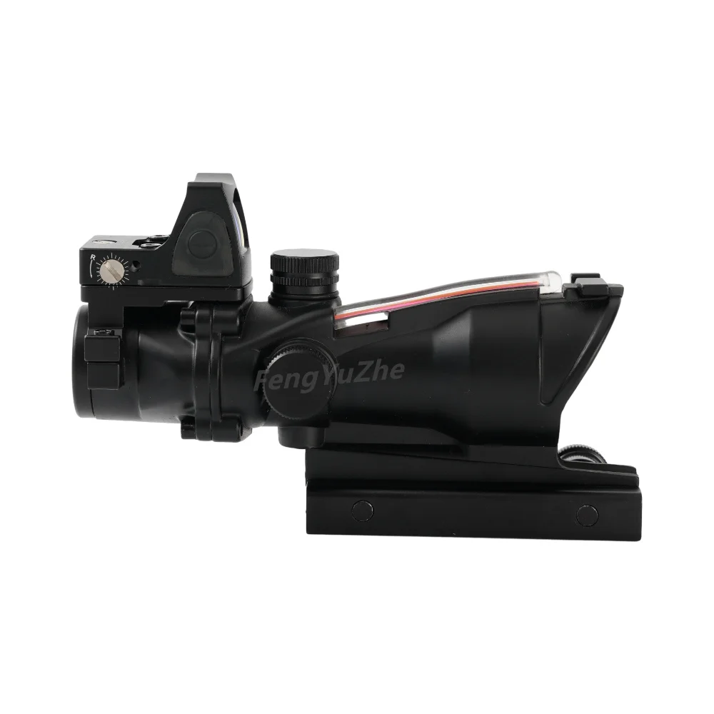 4X32 ACOG Real Fiber Optics Tactical Scope Red Green Illuminated RMR ...