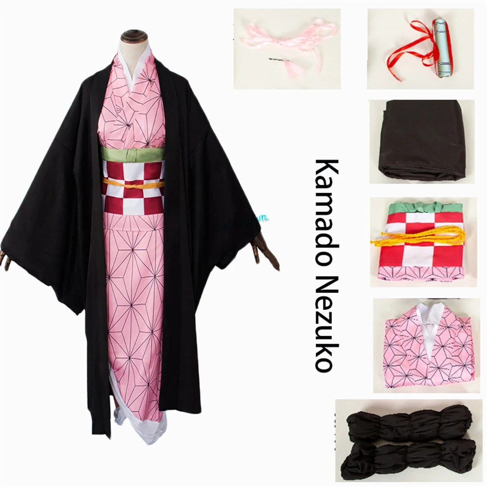 Anime Demon Slayer Cosplay Costume Kimetsu No Yaiba Kamado Tanjirou ...