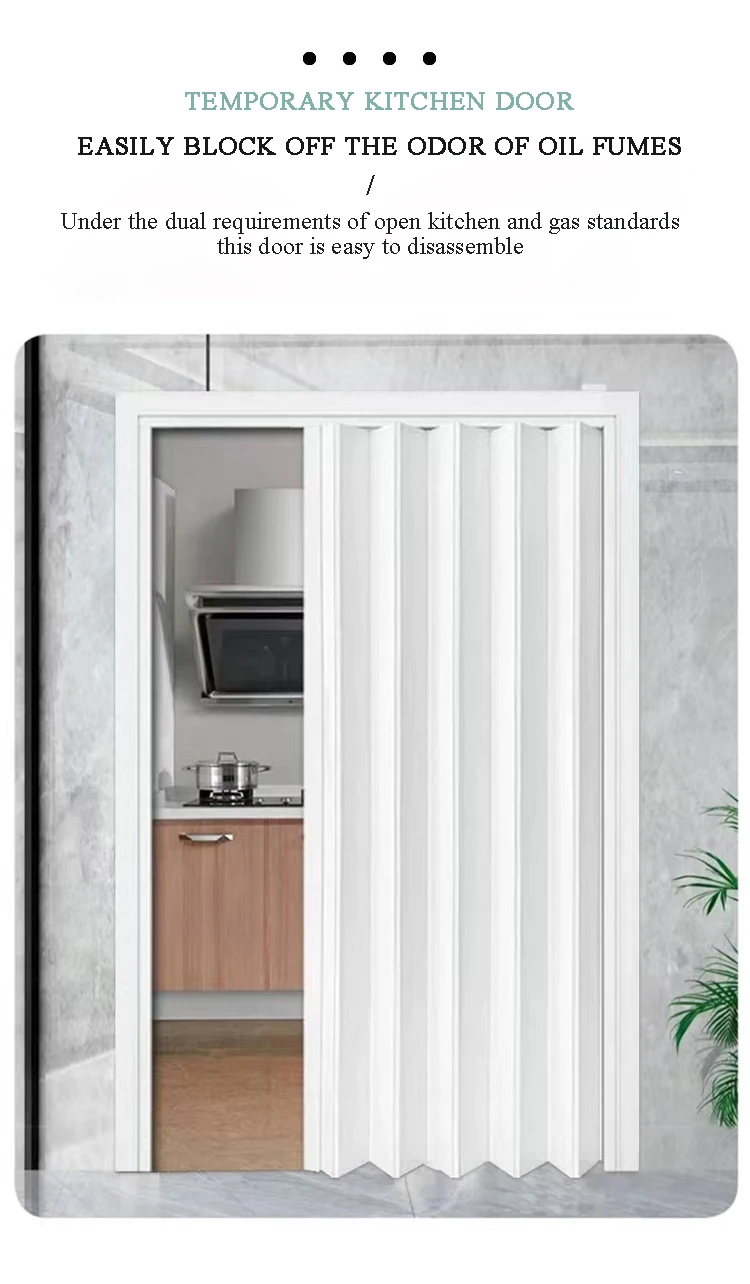 Exterior Partition Bathroom Pvc Folding Sliding Bifold Door Room Panel ...
