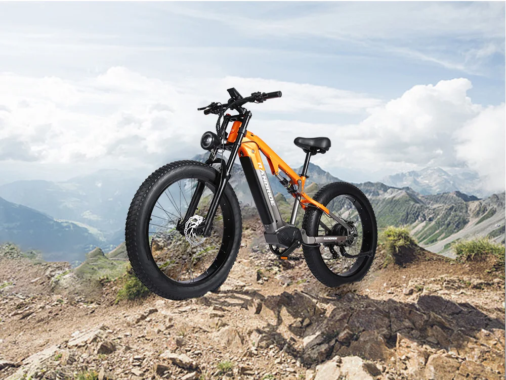 RANDRIDE YX80 Electric Bike - Dual Suspension, 1500W Power