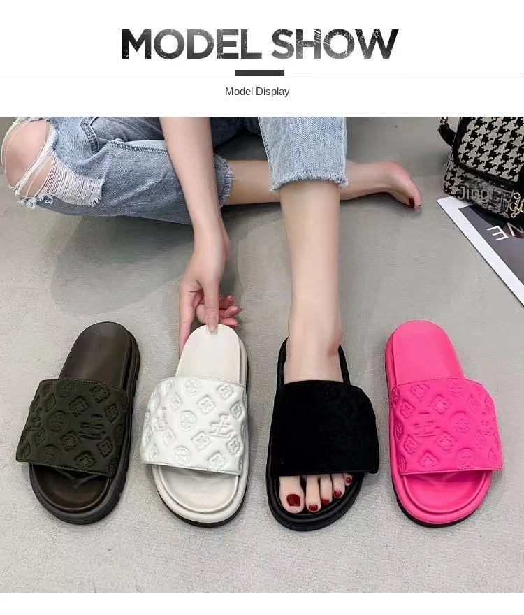 2023 Embossed Slipper Luxury Sandals - Fashion & Comfort