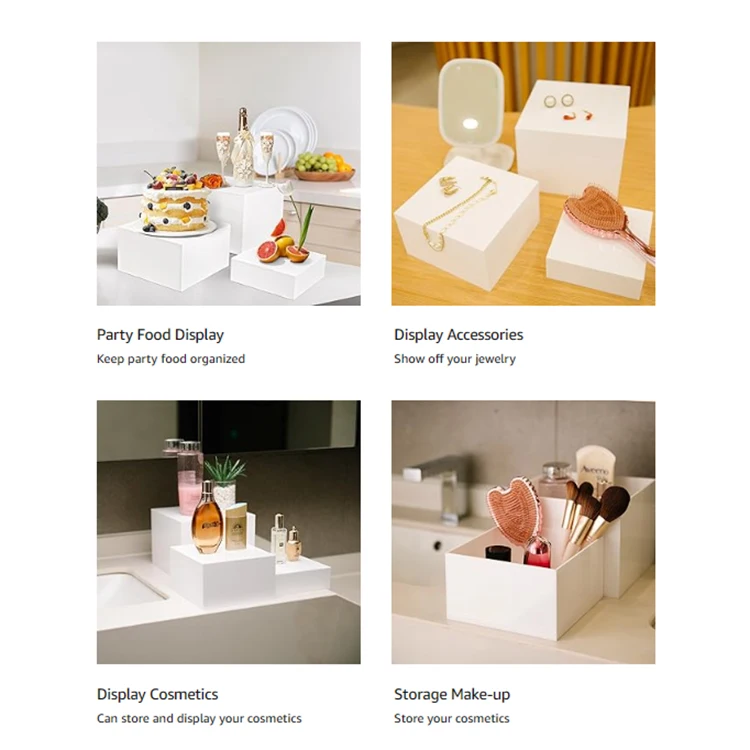 Toyin Acrylic Food Display Stand White Buffet Acrylic Food Display ...