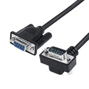90 Degree Db9 Rs232 Serial Cable,Up Angle Db9 Male To Female Adapters ...