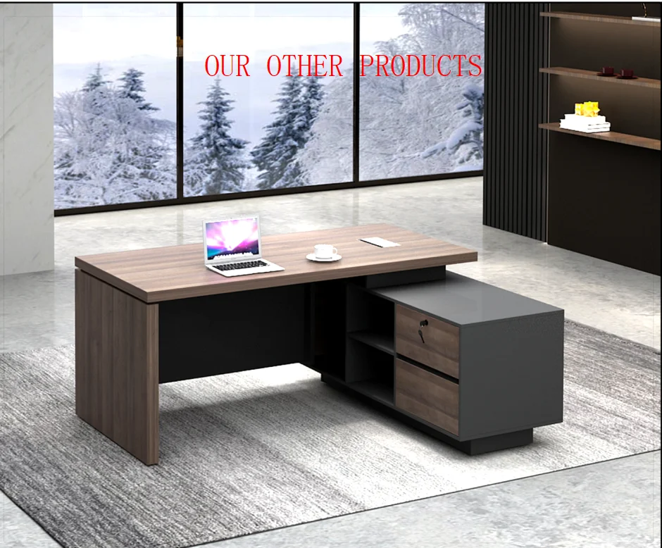 Luxury Ceo Boss Executive Large Modern Wooden Office Table Design In ...