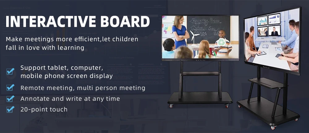 Factory Price 4k 86 55 65 75 85 98 115 Inch Android/OPS Touch Screen ...