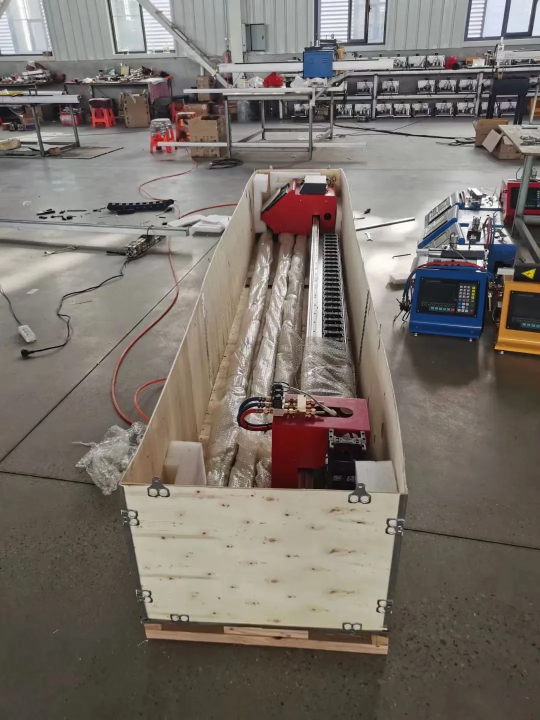 Aluminium Gantry Crossbeam X Axis Beam For Cnc Fiber Laser Cutting ...