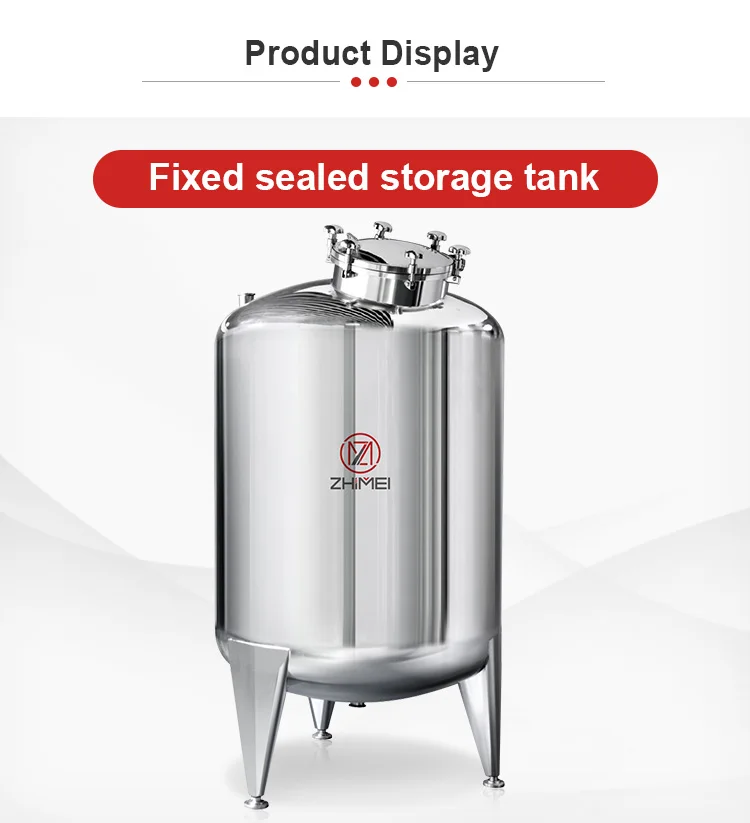 Stainless Steel 304/316l Material Fixed Sealed Storage Tank For ...