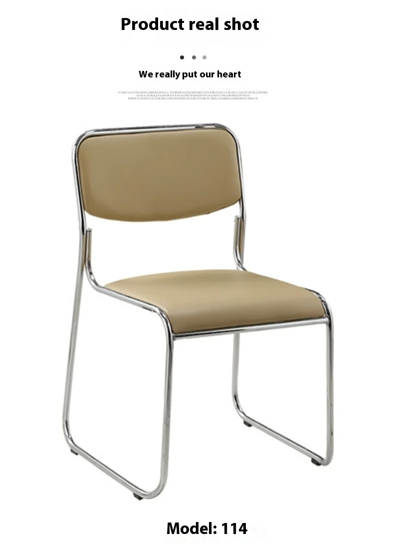 Modern Ergonomic Office Chair with Steel Frame Black Leatherette Low ...
