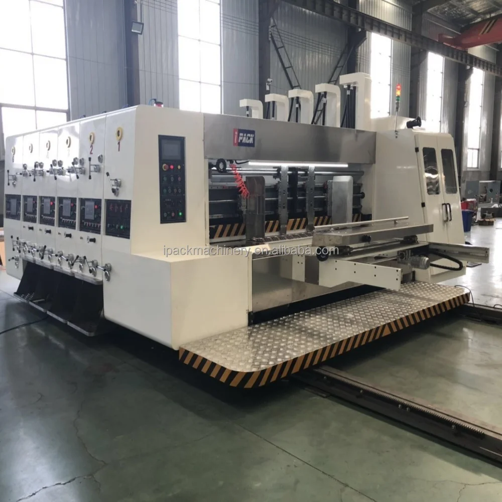 IPACK Corrugated Paper Fully Automatic Flexo Printer Slotter Die Cutter ...