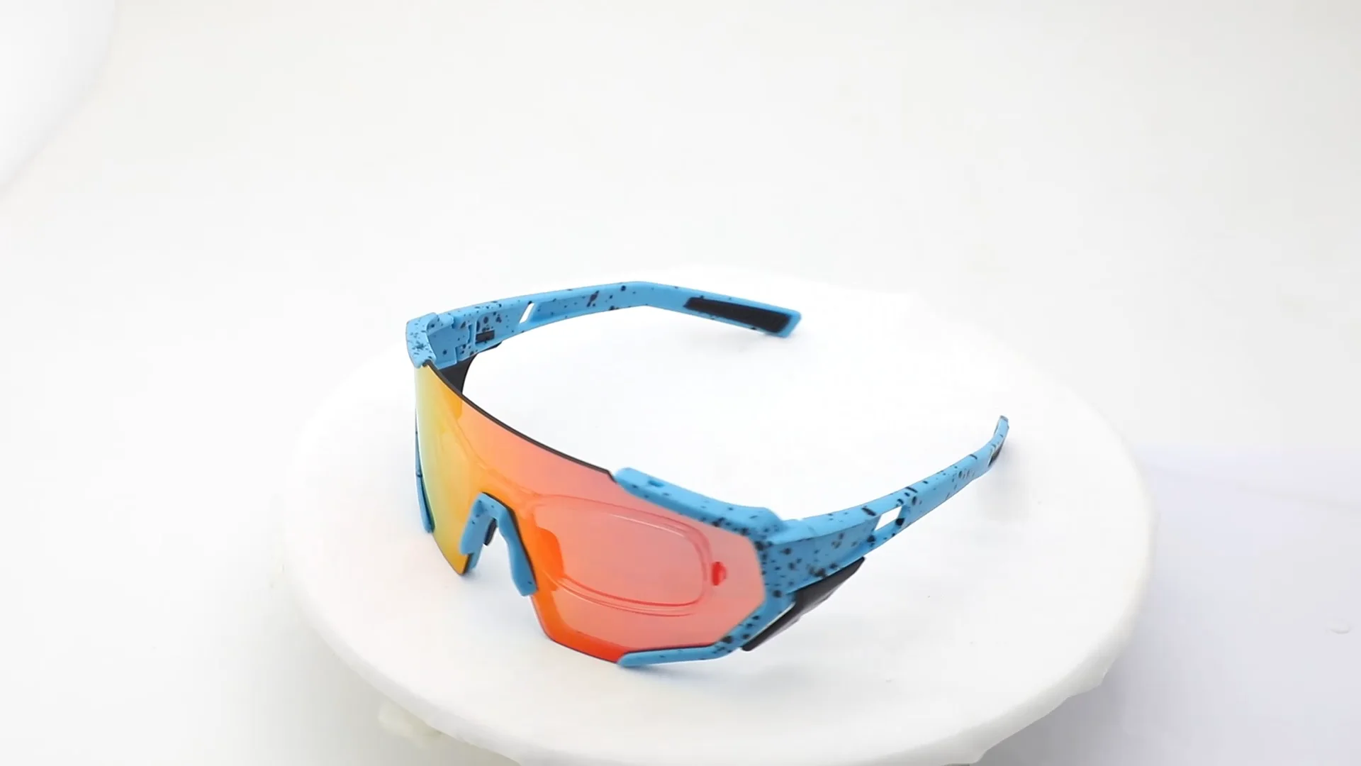 High Quality Fashionable Angle Wing Interchange Lens Cycling Sunglasses ...