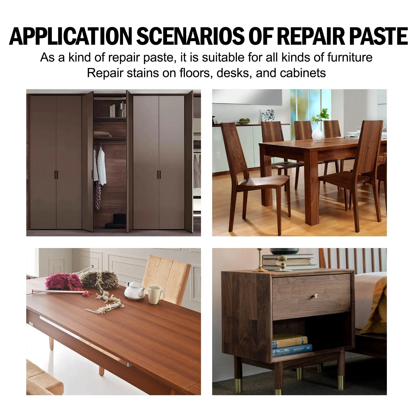 Jue-fish Wood Repair Paste Multi Color Furniture Repair Kit Waterproof ...