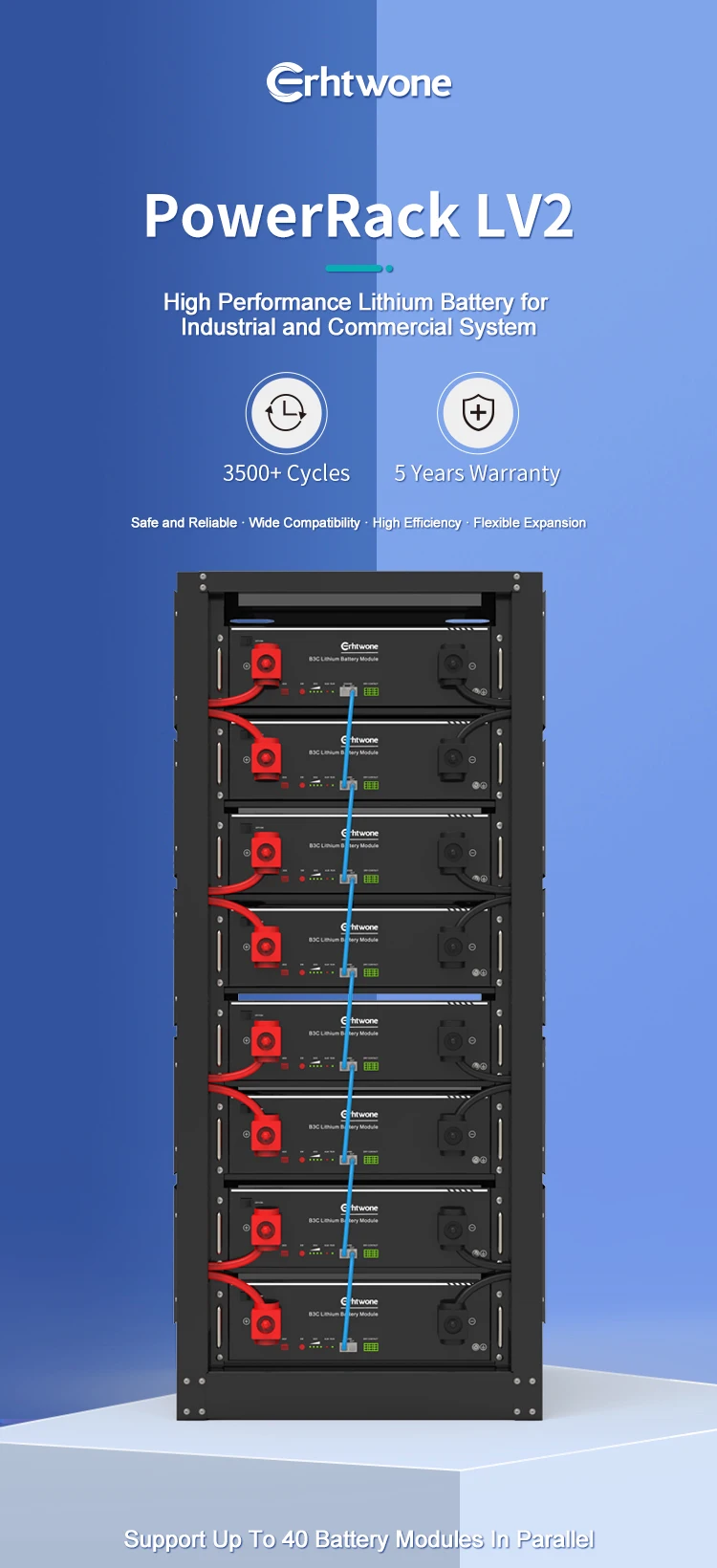 30kWh PowerRack Lithium Battery - 48V 600Ah/900Ah Energy Storage for ...