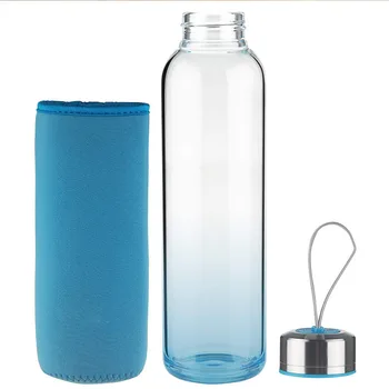 Eco Friendly Bpa-free Gradient Color High Borosilicate Glass Water ...