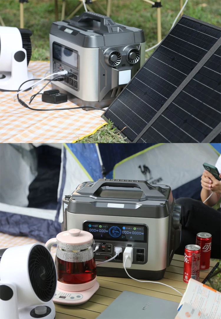 2000w Portable Power Station 110v 220v Lifepo4 Battery Solar Storage ...