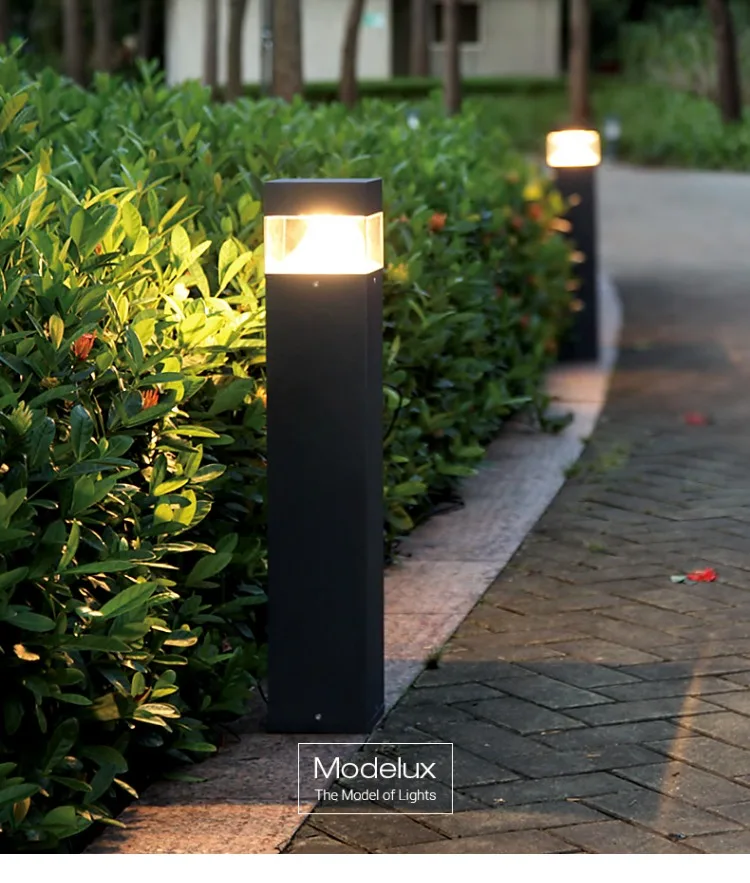 10W Modern LED Garden Bollard Lights - Durable & Efficient