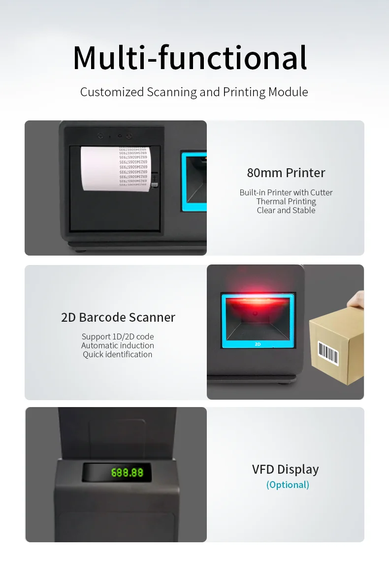 Self Serve Kiosk POS System - Intelligent Touch Screen