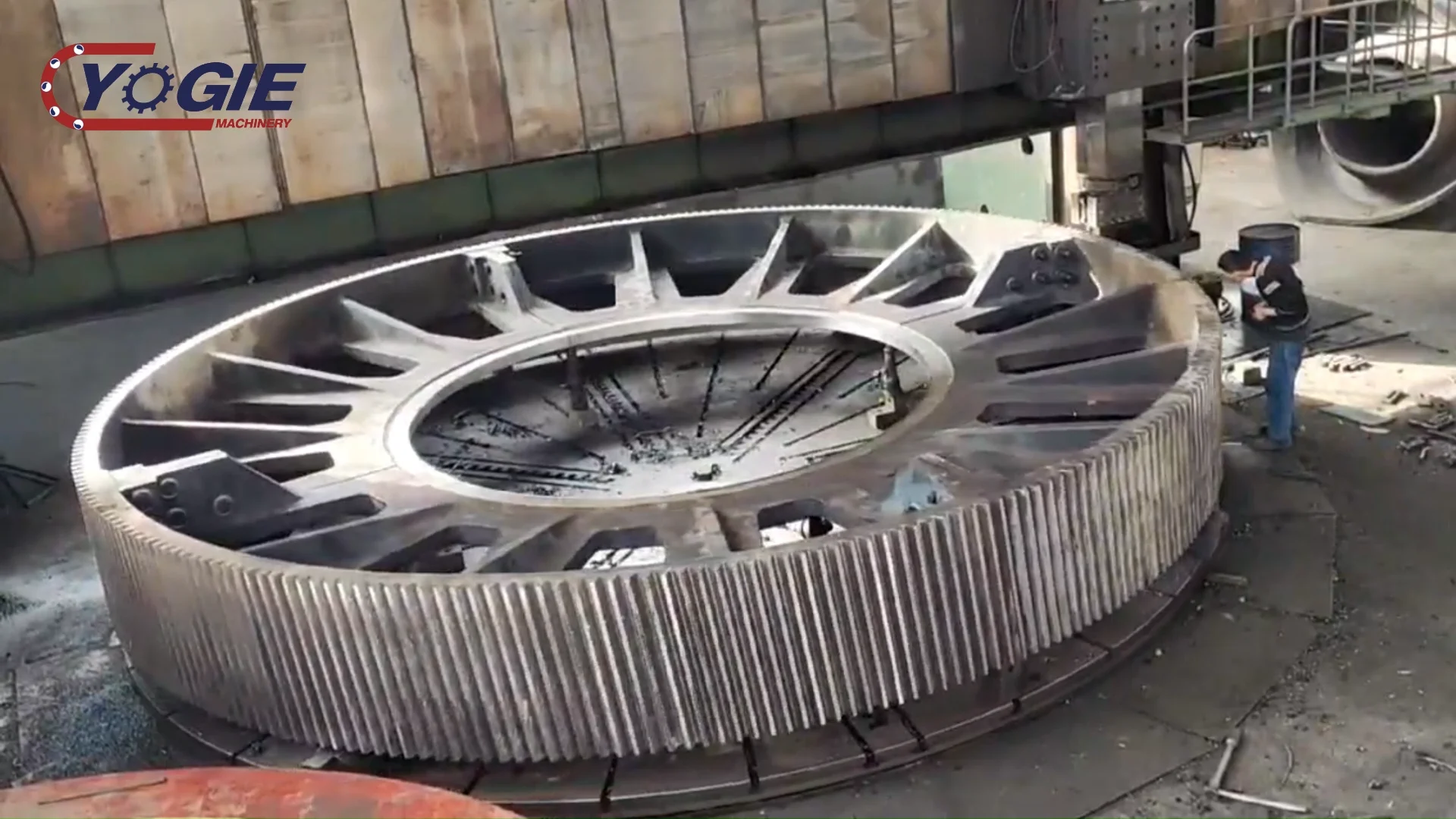 Luoyang Yogie Custom Grinding Mill Rotary Kiln Casting Large Rotating ...