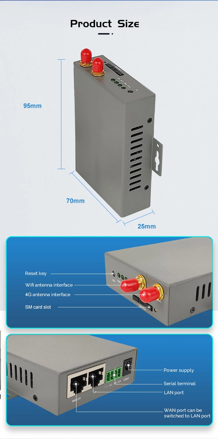 Chilink IOT ZR2000 Serial Industrial 4G LTE Router - Durable & Fast