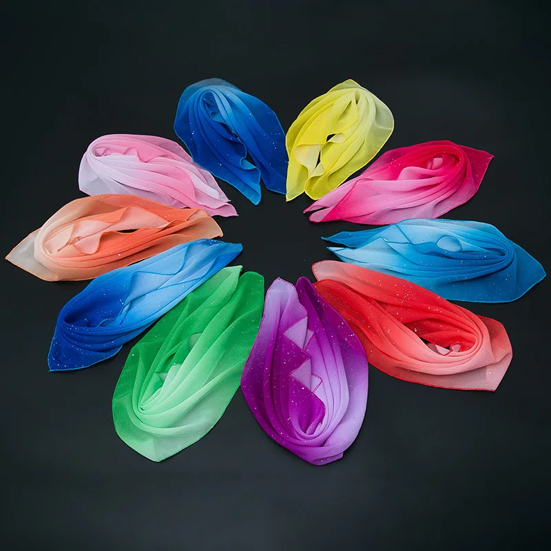 Adult Size Dance Silk Veil Poi Ball Streamer Throw Ball Stage Props