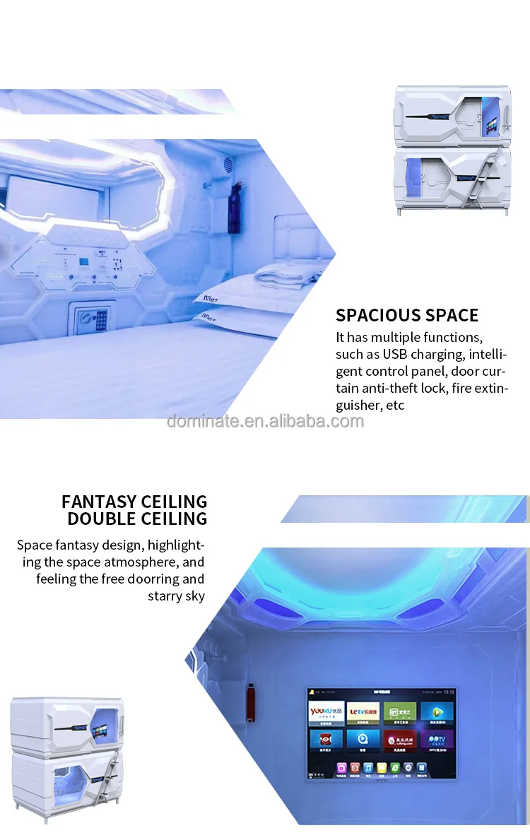 Hot Sale Double Soundproof Capsule Beds for Hotels - Modern Sleeping ...
