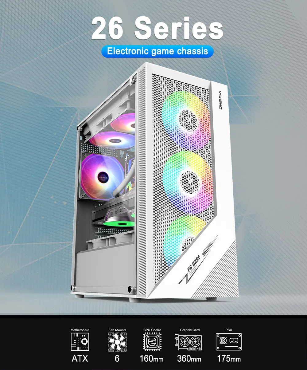 Powercase Gaming Computer Cases And Towers New Design Atx Case Usb3.0 ...