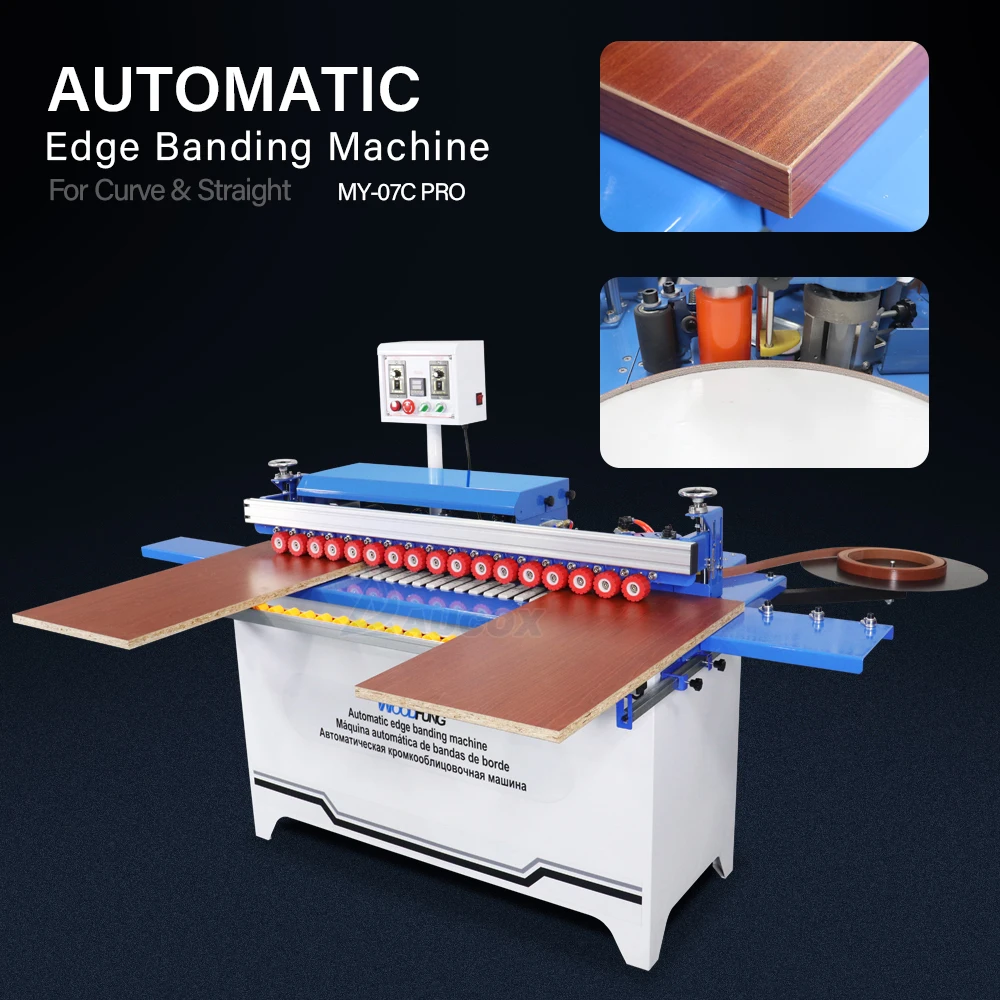 MY07C PRO Automatic Melamine Veneer PVC ABS Edge Banding Machine with ...
