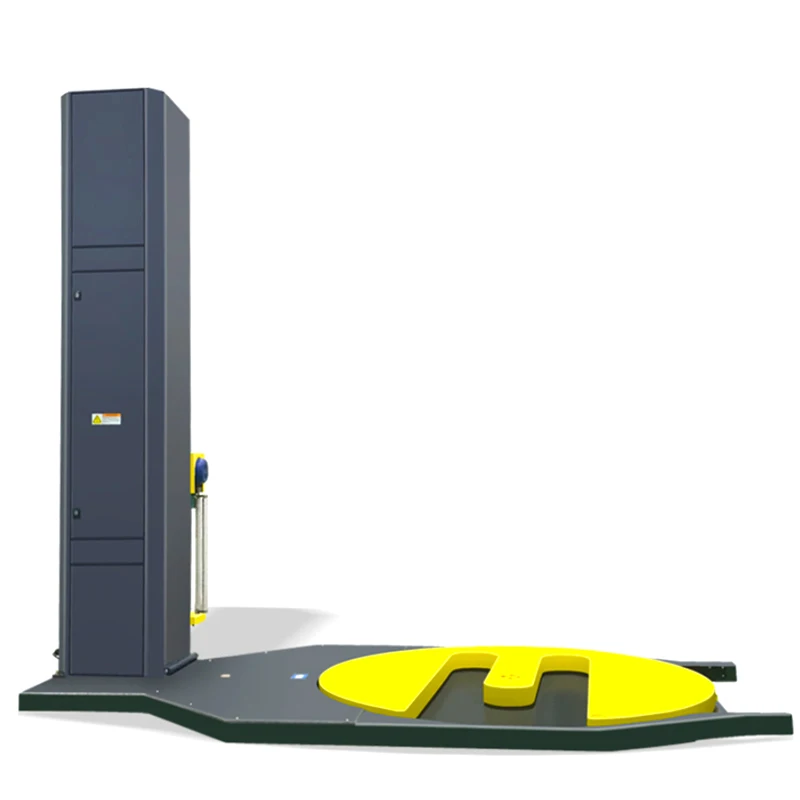 M Type Ramp Serial Automatic Wrapper Vertical Pallet Stretch Wrapping ...